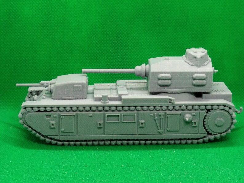 1/72 Scale French FCM F1 Super-heavy Tank Project World War - Etsy