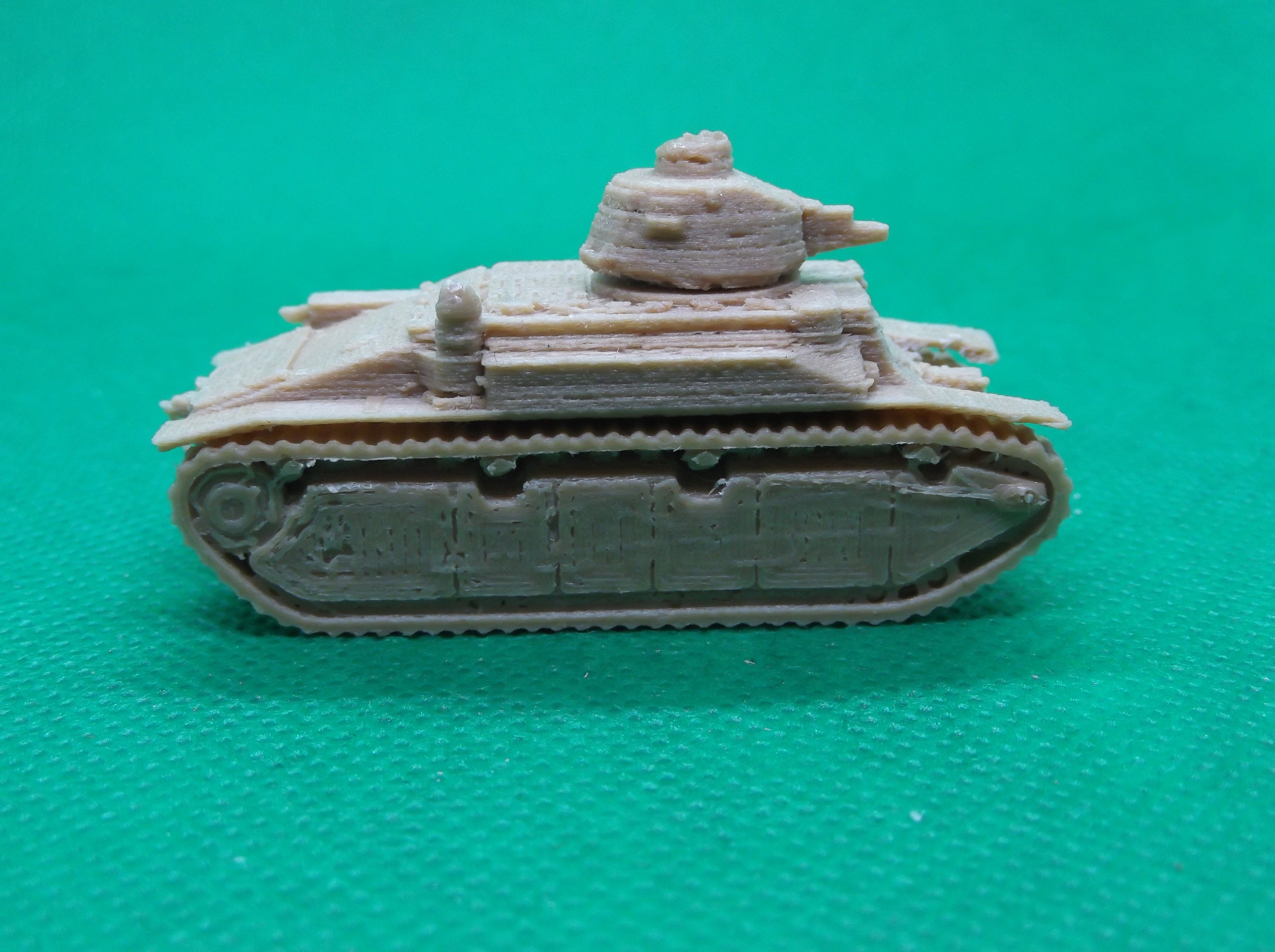 1/100 Scale French Char D2 Medium Tank (early Variant), World War Two ...
