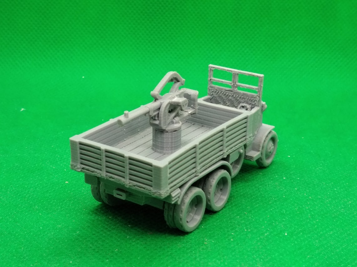 1/72 Scale Italian Fiat SPA Dovunque 35 Off-road Truck With Breda 35 ...