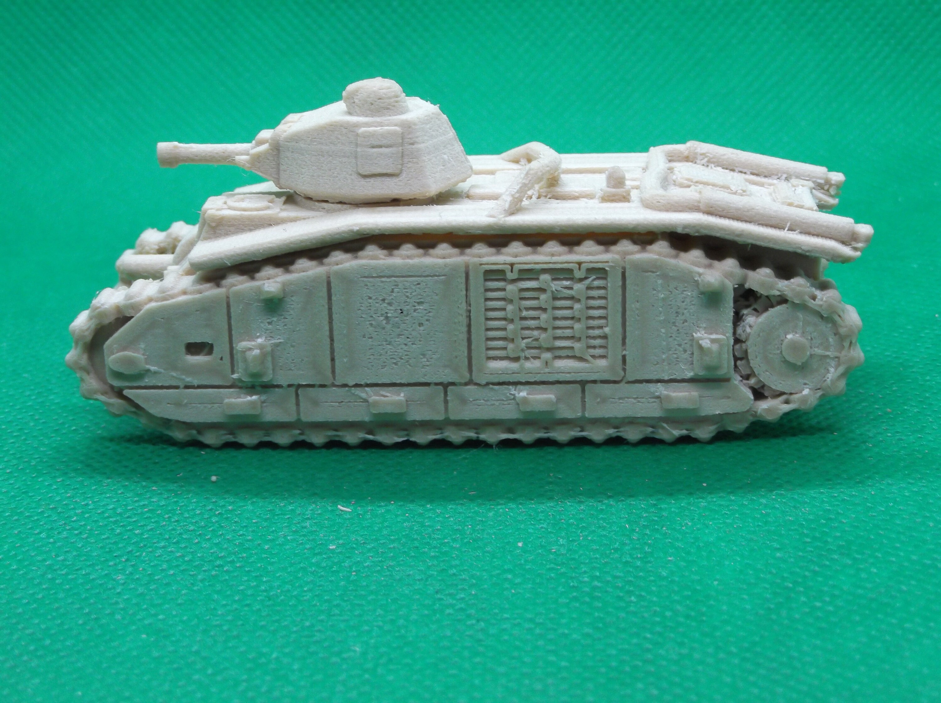 1/72 Scale French Char B1bis Medium Tank APX Turret With SA35 - Etsy
