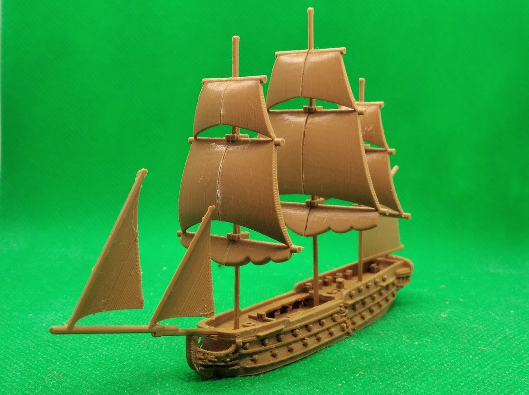 1/700 Scale 64 Gun Ship-of-the-line, 3rd Rate, Suitable for Black Seas ...