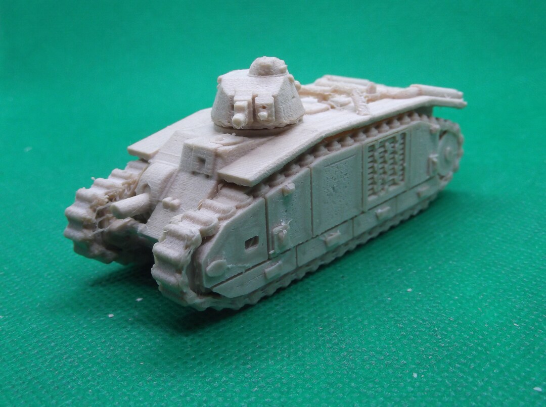 1/72 Scale French Char B1 Medium Tank (APX Turret With SA34 Gun), World ...