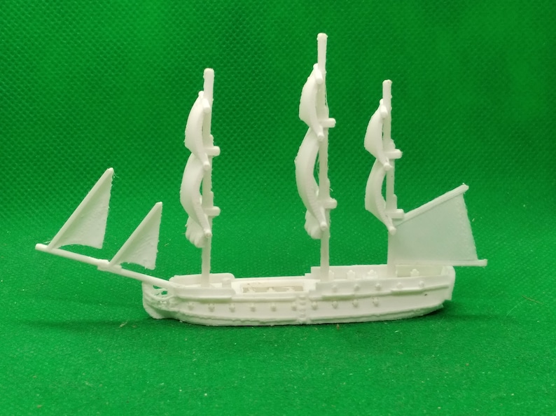 1/700 Scale USS Alfred, Suitable for Black Seas, XVIII, Napoleonic, 3D ...