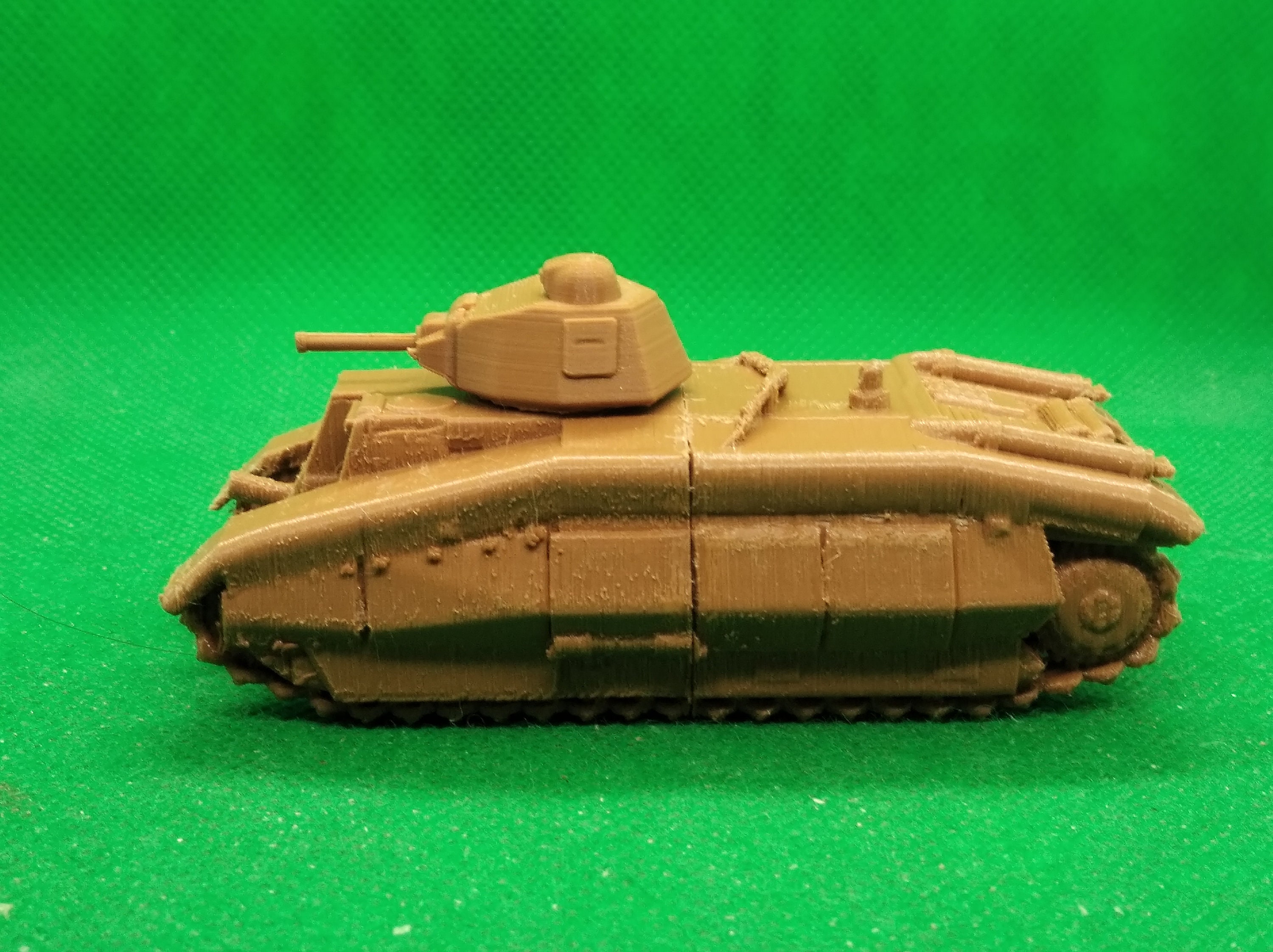 1/72 Scale French Char B1ter Medium Tank Prototype (APX Turret With ...