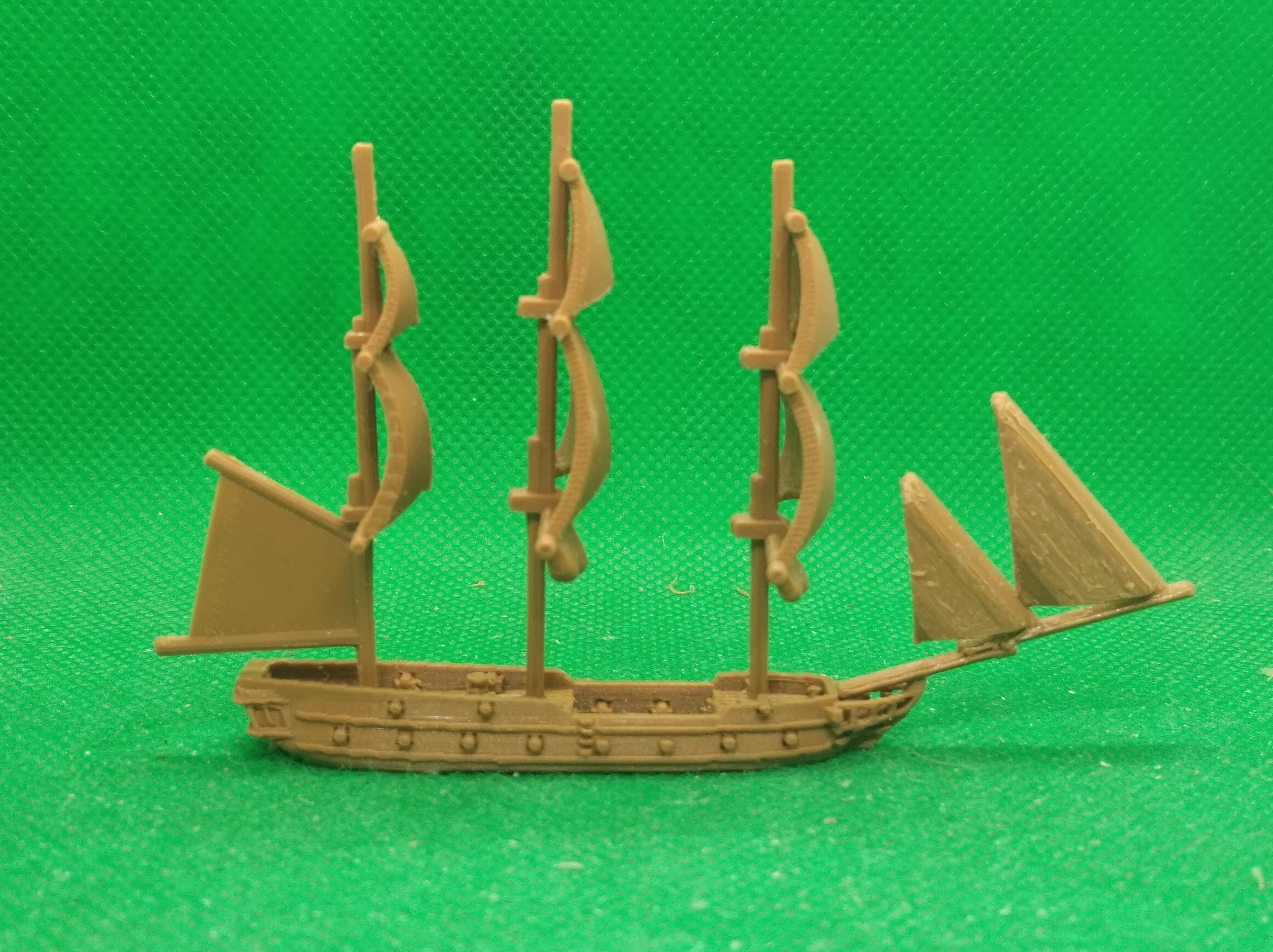 1/700 Scale HMS Ariel Ship-sloop (16-gun), Unrated Sloop-of-war, Black ...