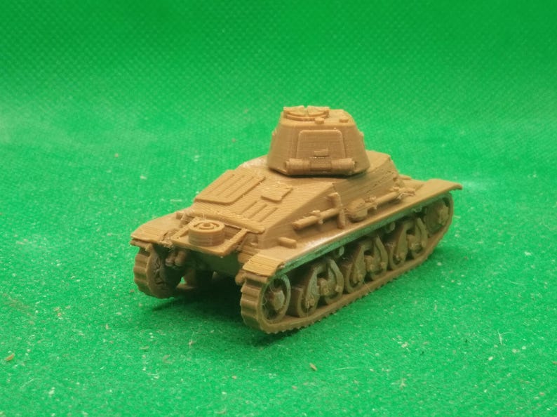 1/72 Scale French Hotchkiss H35 Light Tank With German Cupola SA38 Gun ...