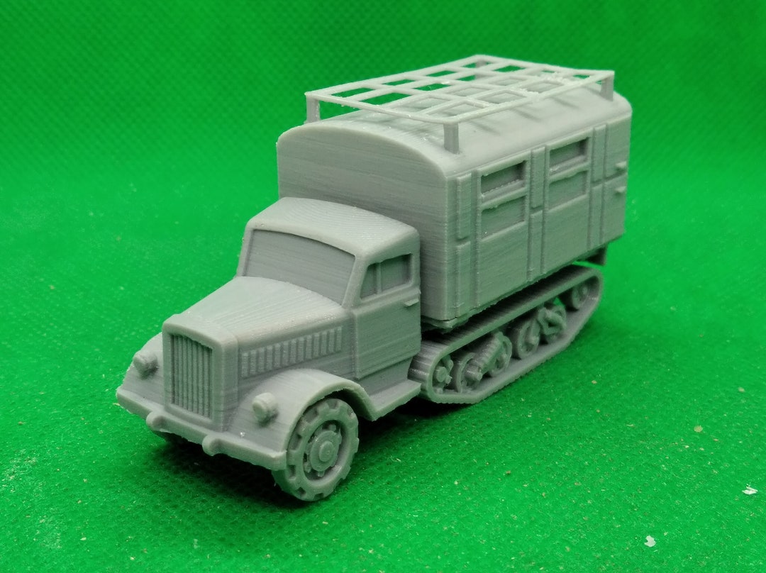 1/72 Scale German Opel Maultier Command Post Halftrack Truck, World War ...