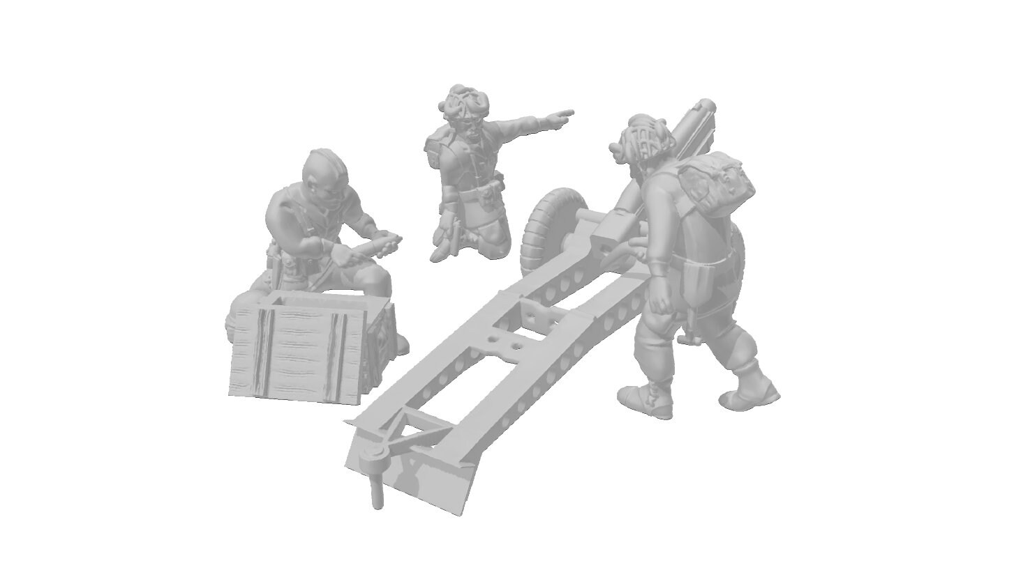 1/72 Scale US Paratroopers 75mm Pack Howitzer M1 With Crew | Etsy