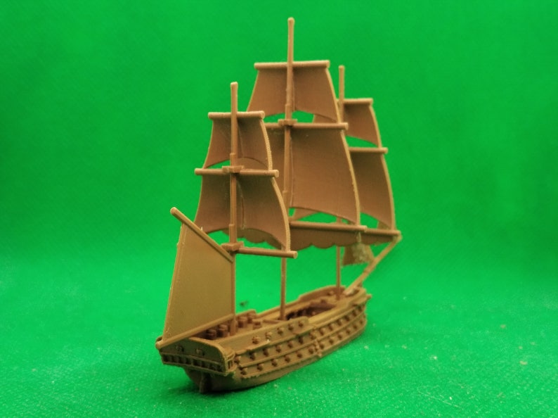 1/700 Scale 64 Gun Ship-of-the-line, 3rd Rate, Suitable for Black Seas ...