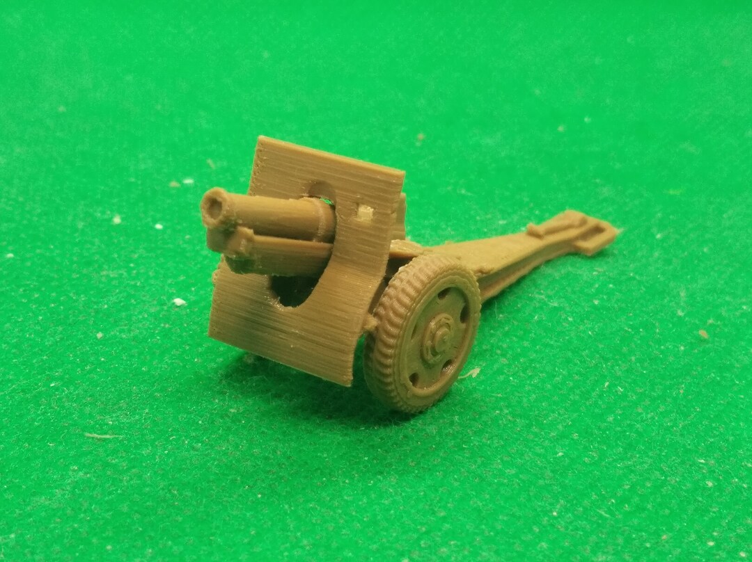 1/87 Scale 2 X French 155 Mm Schneider C17S Howitzer (rubber Tires ...