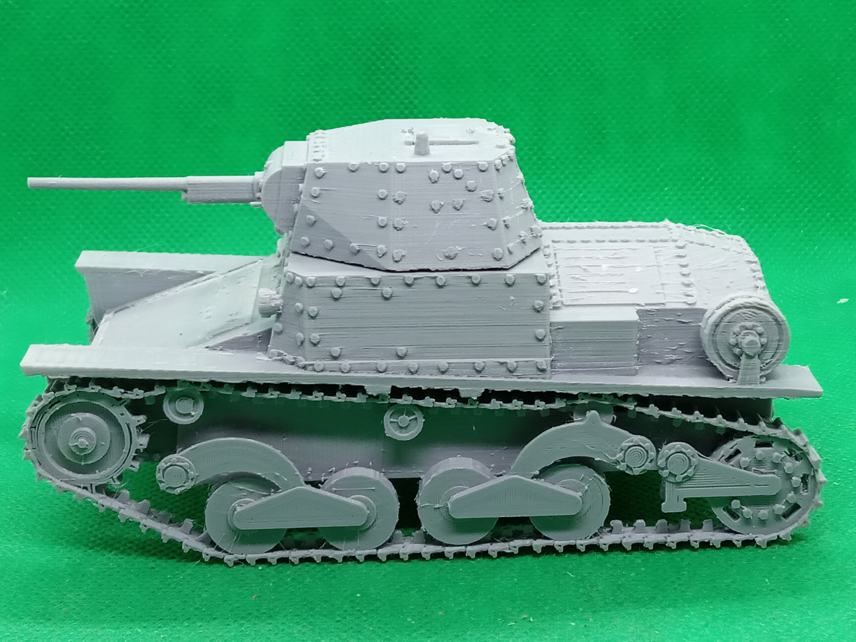 1/30 Scale Italian Fiat L6/40 Light Tank, World War Two, WW2, North ...