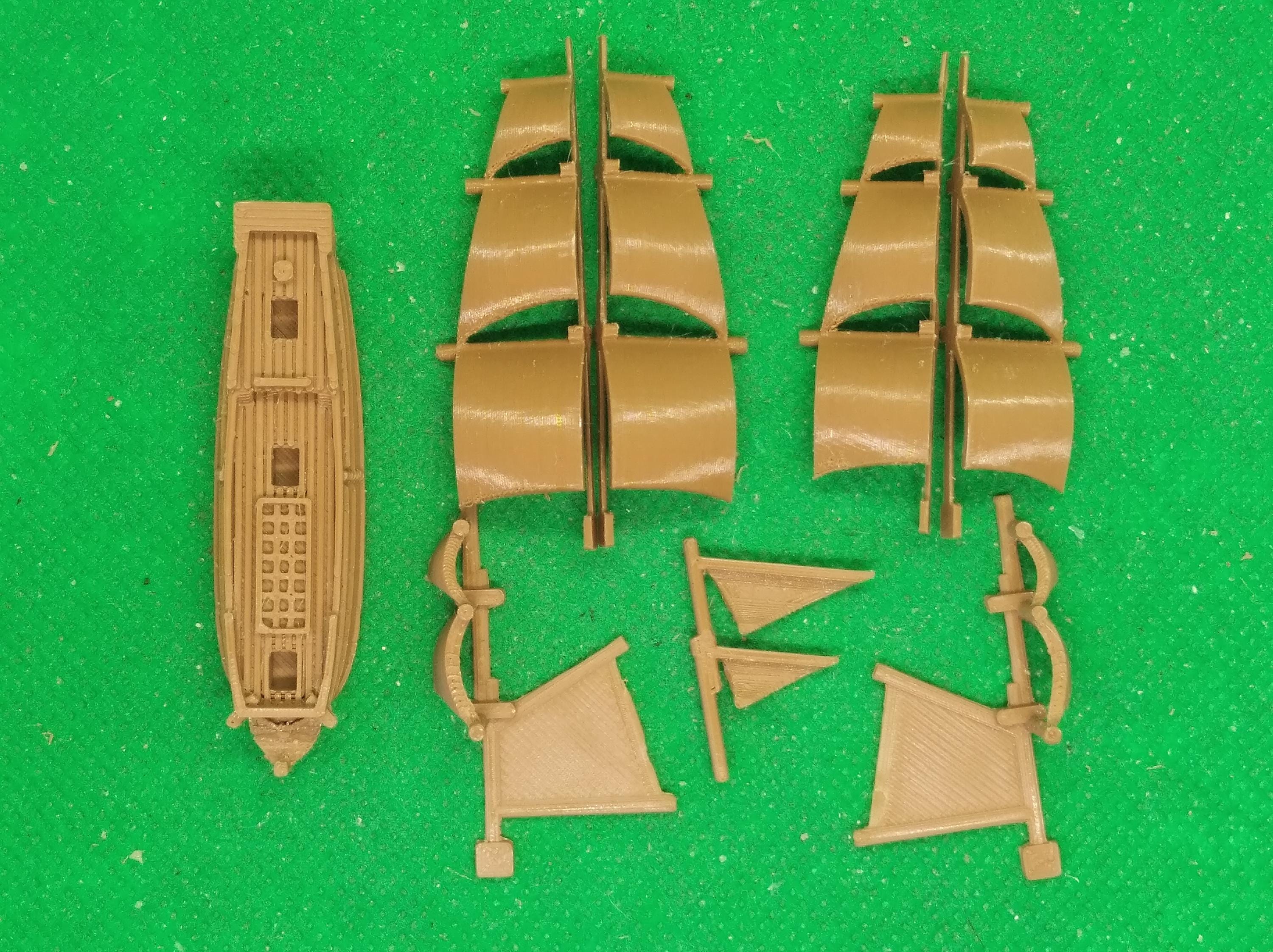 1/700 Scale Unarmed Merchant Ship, Black Seas, XVIII, XIX Century ...