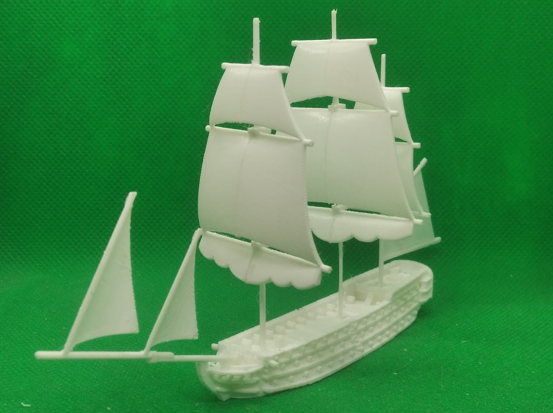 1/700 Scale Spanish Rayo 100-gun Ship-of-the-line, 2nd Rate, Black Seas ...