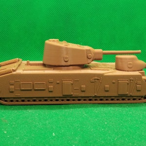 1/72 Scale French AMX Tracteur C (1940) Super-heavy Tank Project, World ...