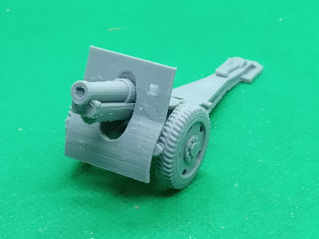 1/72 Scale 2 X French 155 Mm Schneider C17S Howitzer (rubber Tires ...