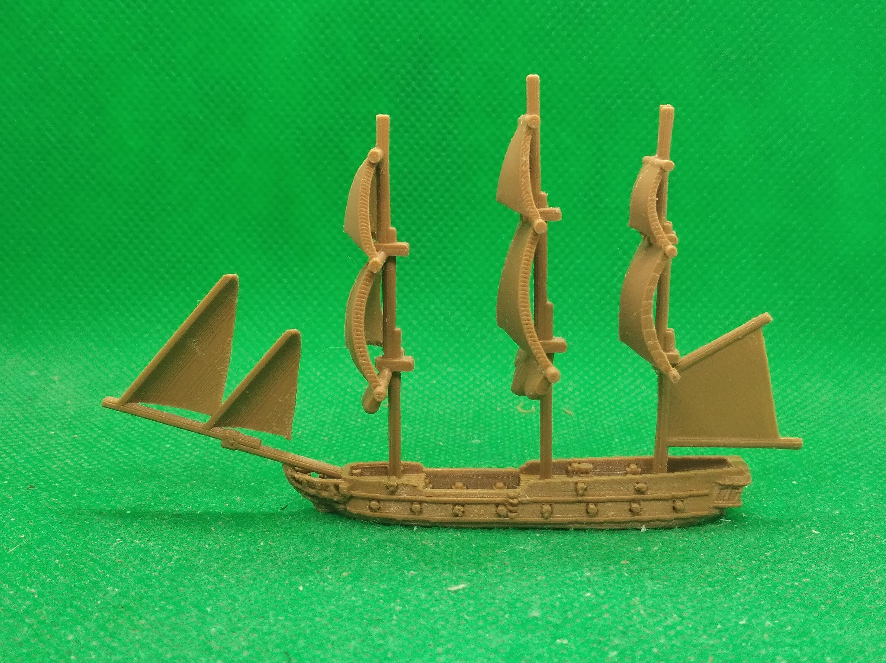 1/700 Scale HMS Ariel Ship-sloop (16-gun), Unrated Sloop-of-war, Black ...