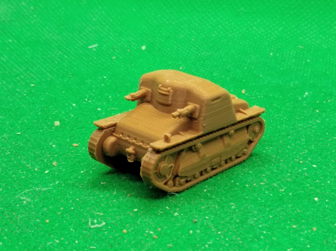 1/72 Scale French Renault DAF 1B One-man Tank Project, World War Two ...
