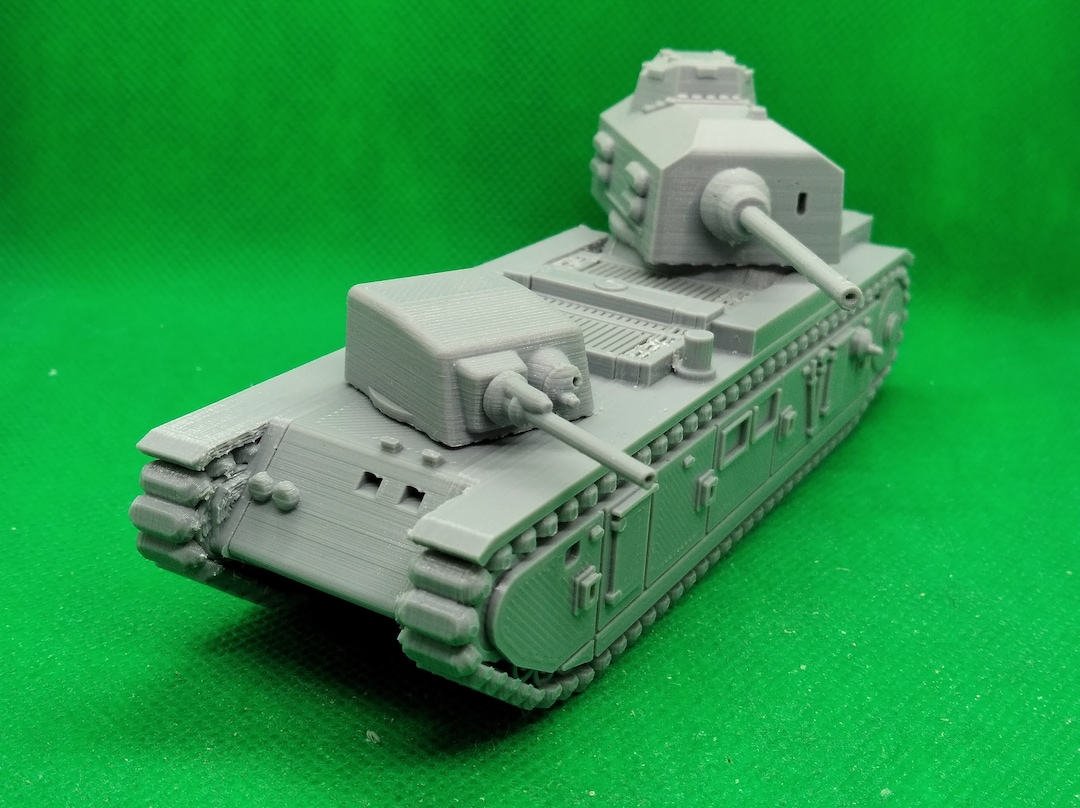 1/72 Scale French FCM F1 Super-heavy Tank Project, World War Two, WW2 ...
