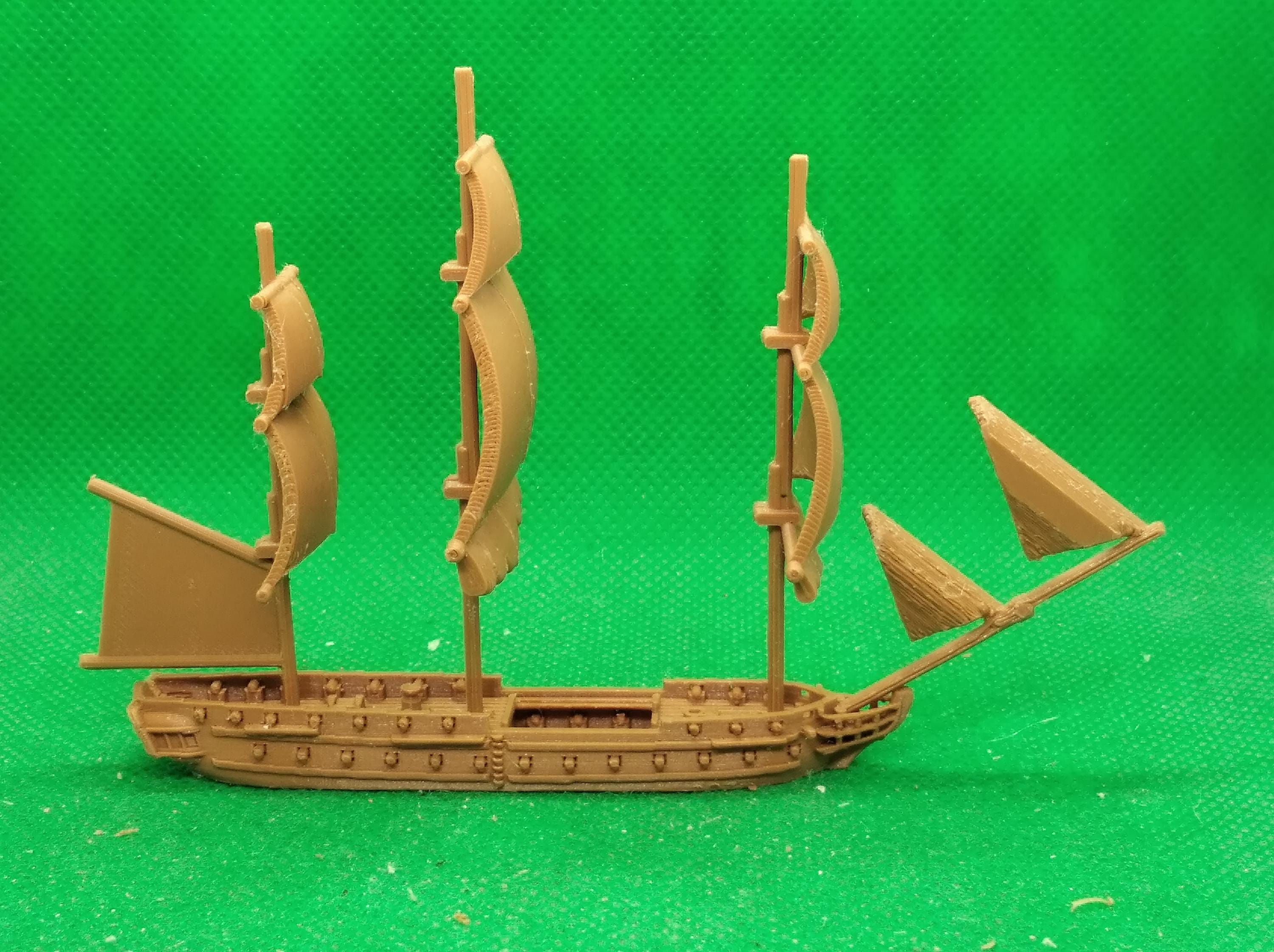 1/700 Scale HMS Euryalus Frigate (36-gun), 5th Rate, Black Seas, XVIII ...