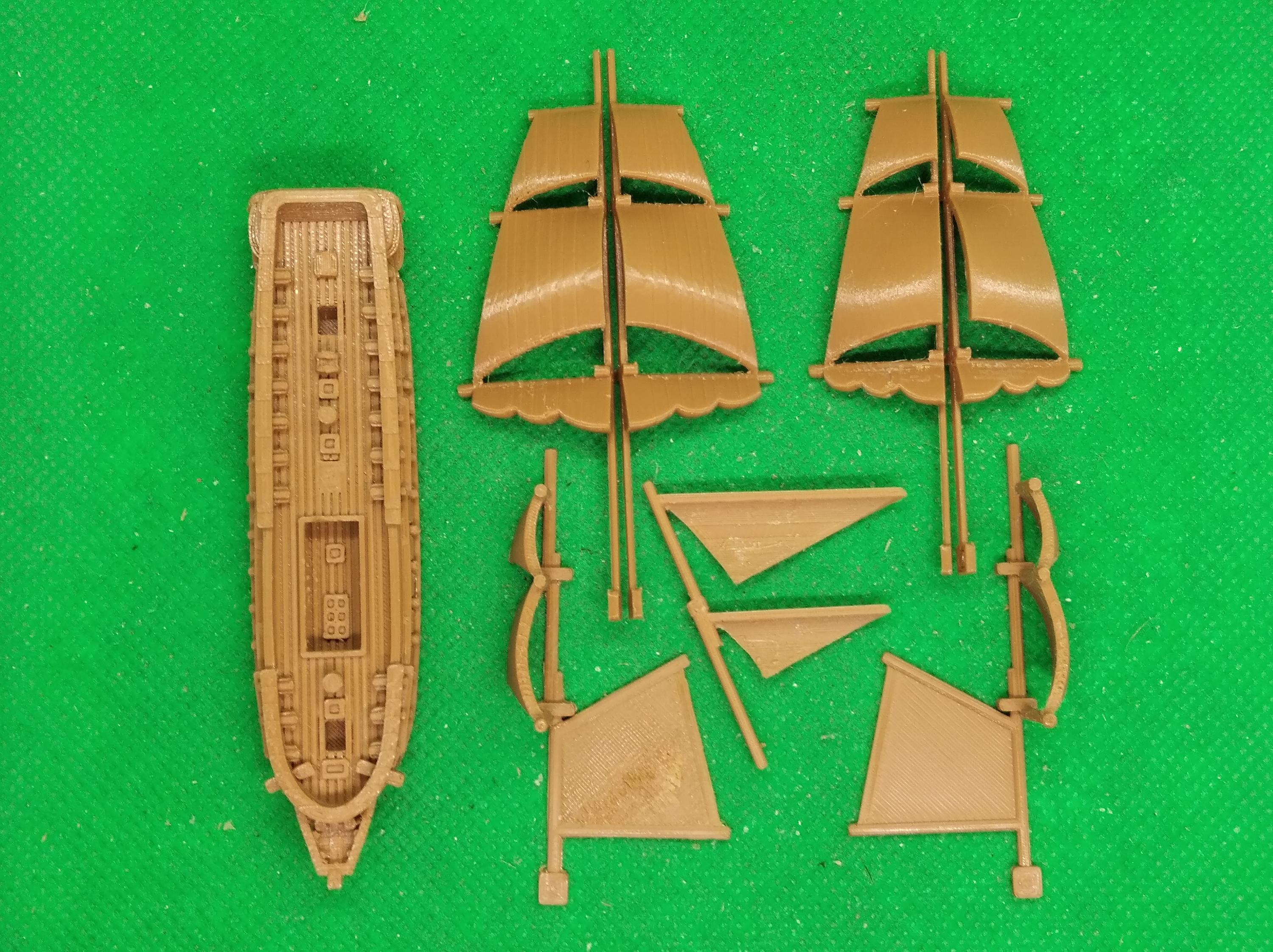 1/700 Scale USS Constellation Frigate (38-gun), 5th Rate, Black Seas ...