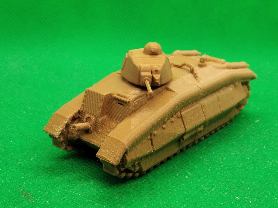 1/72 Scale French Char B1ter Medium Tank Prototype APX Turret With SA35 ...