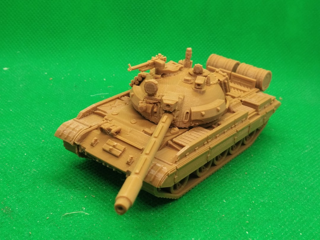 1/72 Scale Soviet T-55 AM2 Main Battle Tank, Cold War, Warsaw Pact, 3D ...