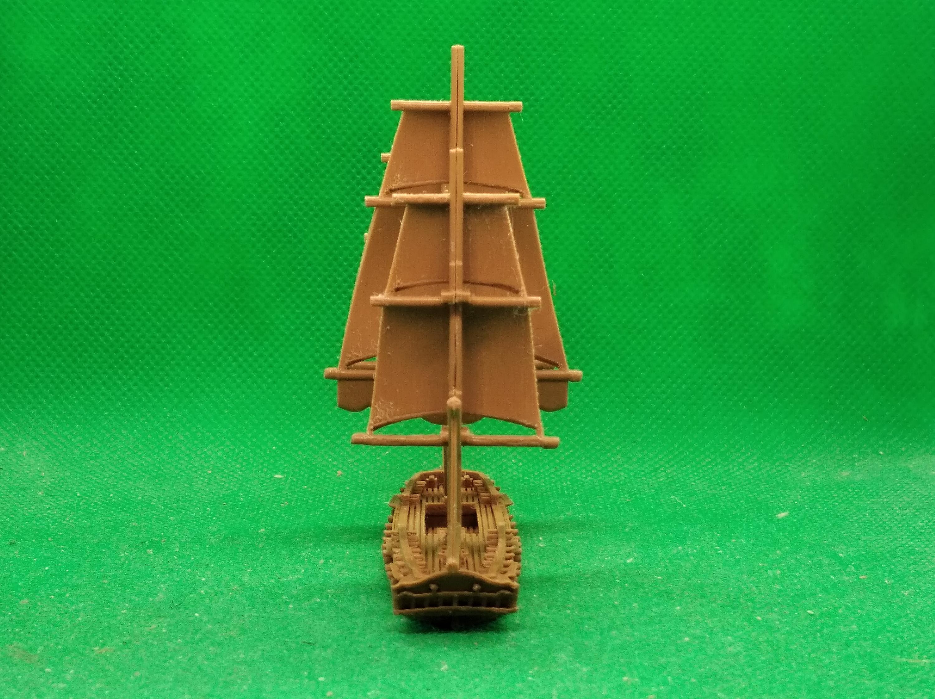 1/700 Scale HMS Lively Frigate (38-gun), 5th Rate, Black Seas, XVIII ...