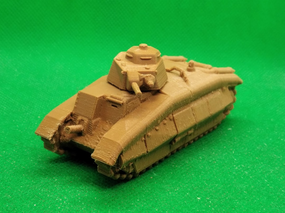 1/72 Scale French Char B1ter Medium Tank (ARL 2 Turret With SA35 Gun ...