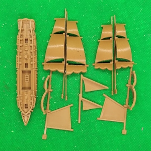 1/700 Scale HMS Euryalus Frigate (36-gun), 5th Rate, Black Seas, XVIII ...