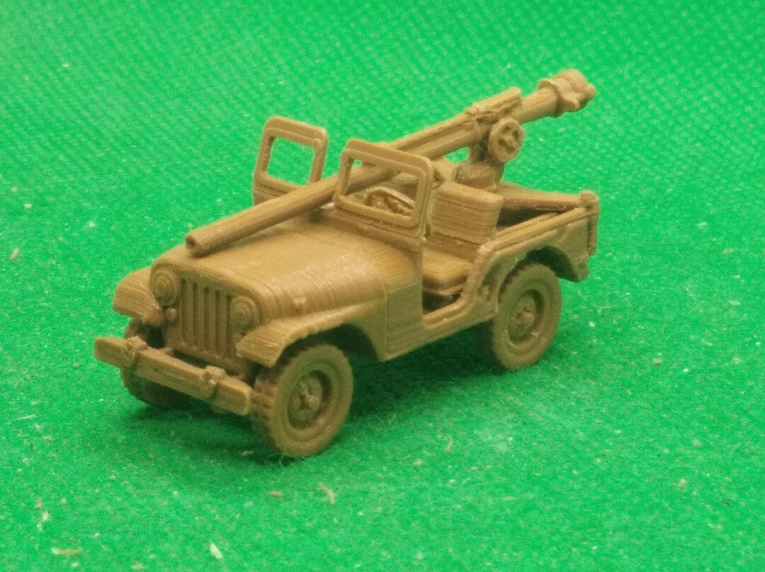 1/72 Scale United States M38A1C Jeep With 106 Mm M40 Recoiless Rifle ...
