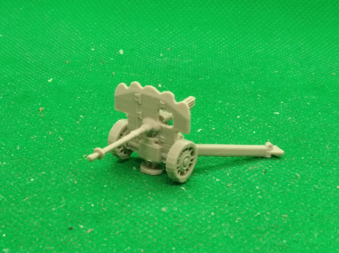 1/72 Scale 4 X French 25 Mm APX Mle 1937 Anti-tank Gun (firing Position ...