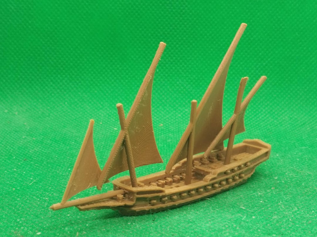 1/700 Scale Spanish Atrevido Xebec (30-gun), 5th Rate, Black Seas ...