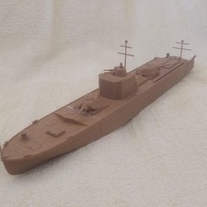 1/72 Scale Soviet Bronekater Pr 1124 Armored Patrol Boat (T-34 Welded F ...