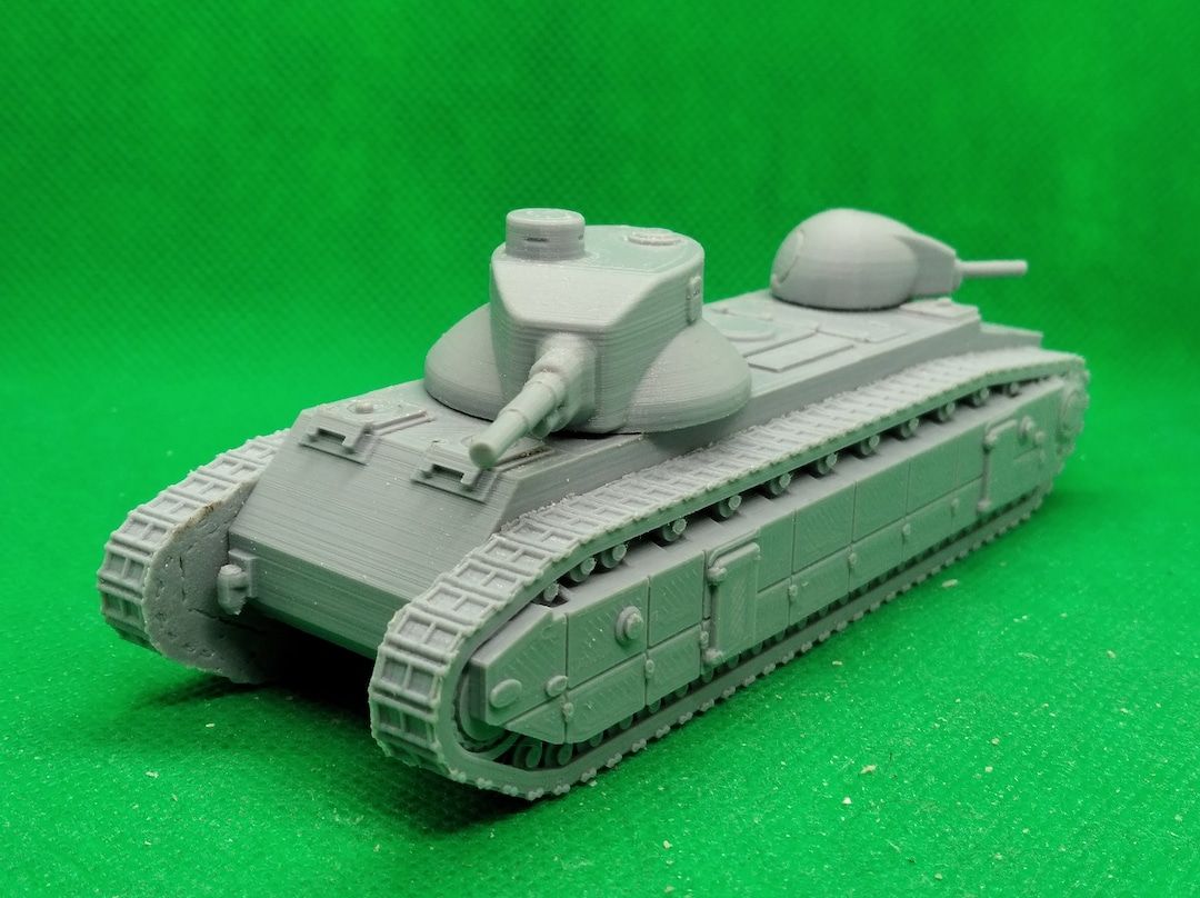 1/72 Scale French AMX Tracteur C (1939) Super-heavy Tank Project, World ...