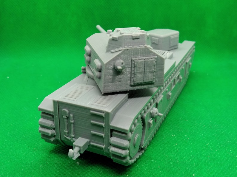1/72 Scale French FCM F1 Super-heavy Tank Project, World War Two, WW2 ...