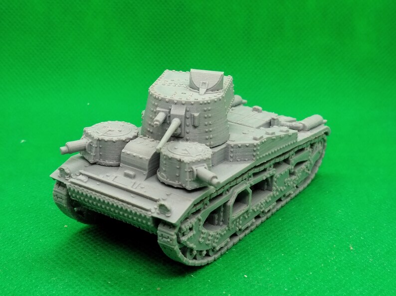 1/72 Scale British Vickers Medium Mk III Tank, Inter-war, 3D Printed ...