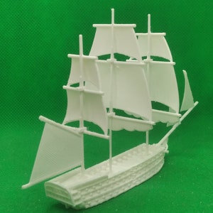 1/700 Scale Spanish Rayo 100-gun Ship-of-the-line, 2nd Rate, Black Seas ...
