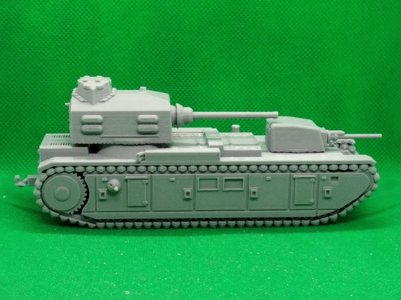 1/72 Scale French FCM F1 Super-heavy Tank Project World War - Etsy