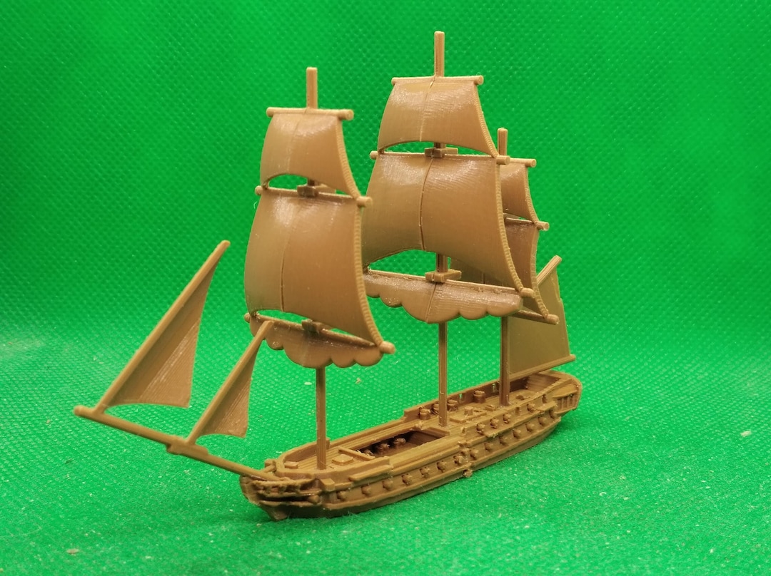 1/700 Scale HMS Naiad Frigate (38-gun), 5th Rate, Black Seas, XVIII ...