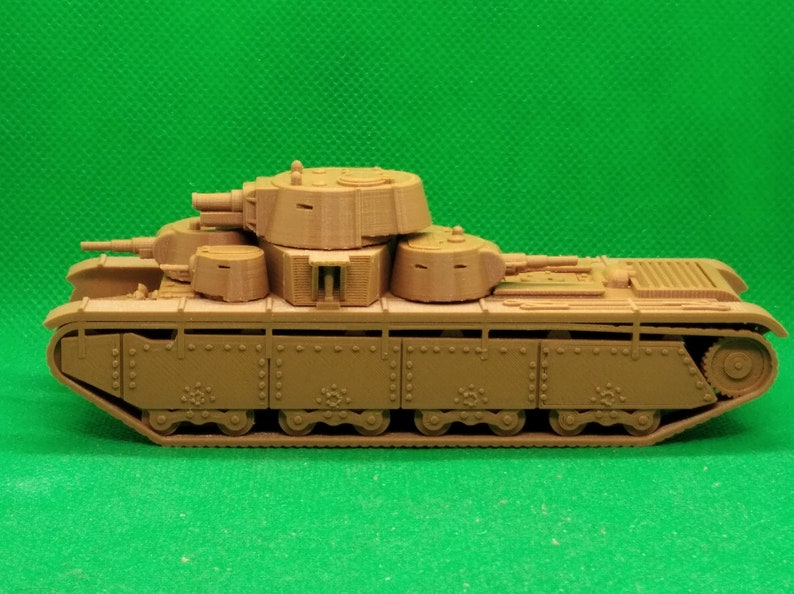 1/72 Scale Soviet T-35A Model 1938 Multi-turreted Heavy Tank, World War ...