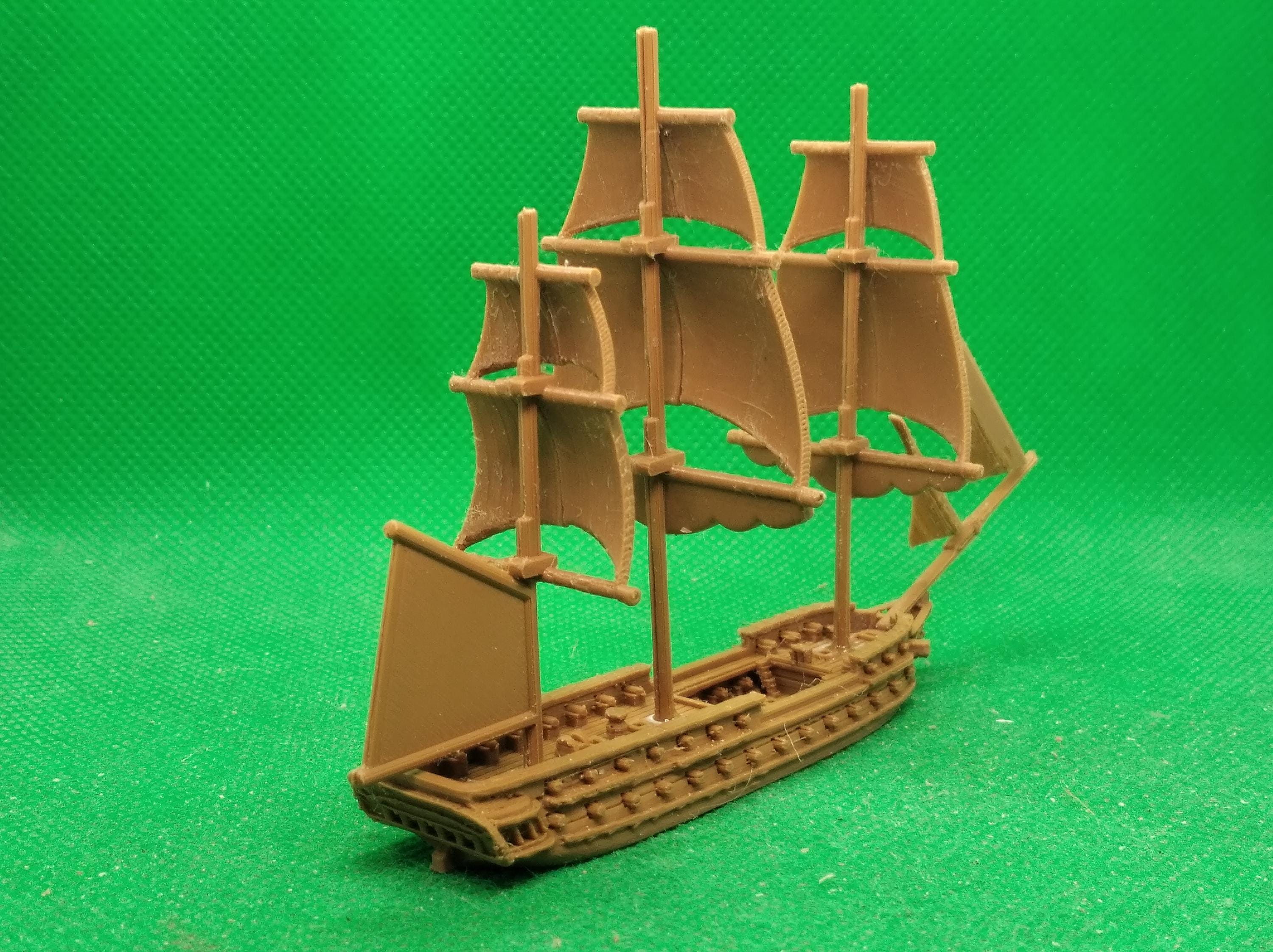 1/700 Scale USS Philadelphia Frigate (36-gun), 5th Rate, Black Seas ...