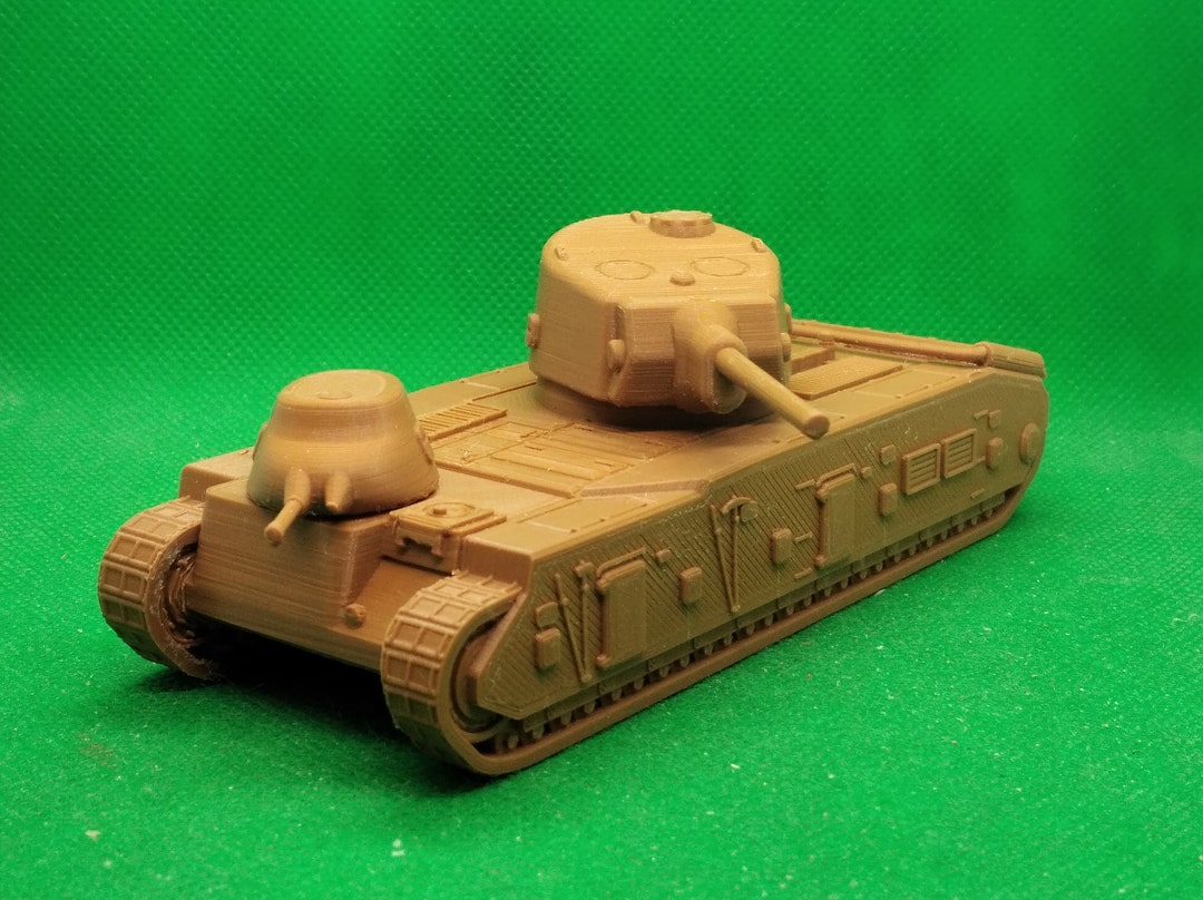 1/72 Scale French AMX Tracteur C (1940) Super-heavy Tank Project, World ...