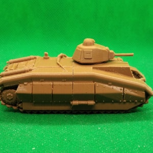 1/72 Scale French Char B1ter Medium Tank Prototype (APX Turret With ...