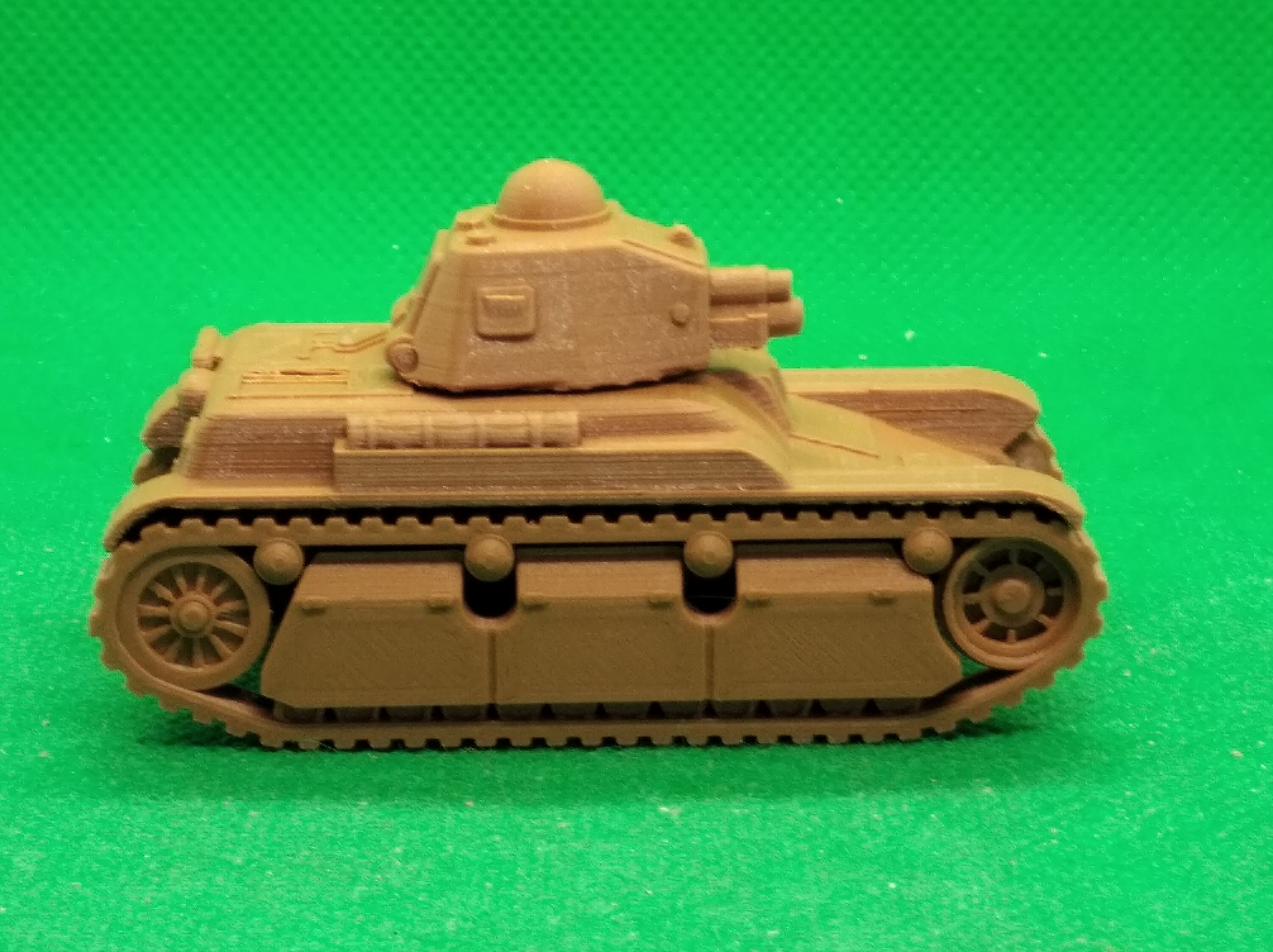 1/56 Scale French Renault R40 Light Tank SA 18 Gun World - Etsy