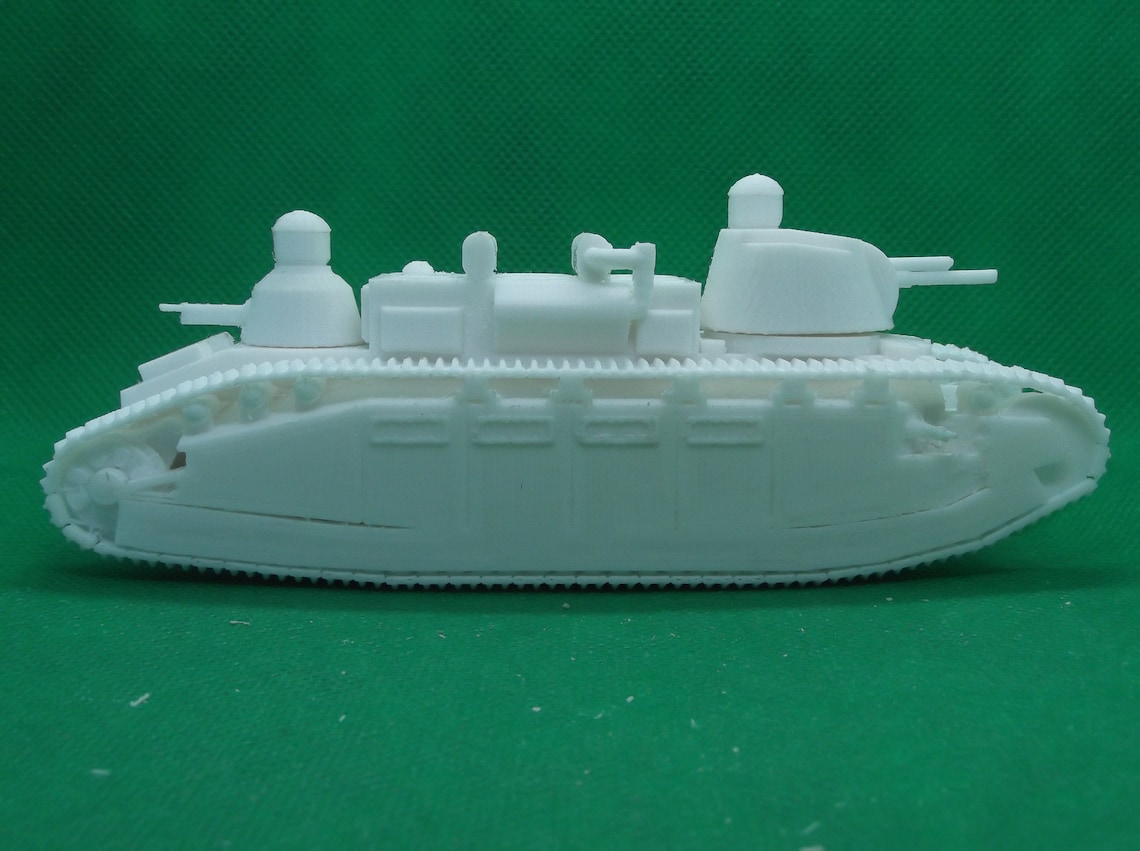 1/72 Scale French FCM Char 2C Super-heavy Tank World War Two - Etsy