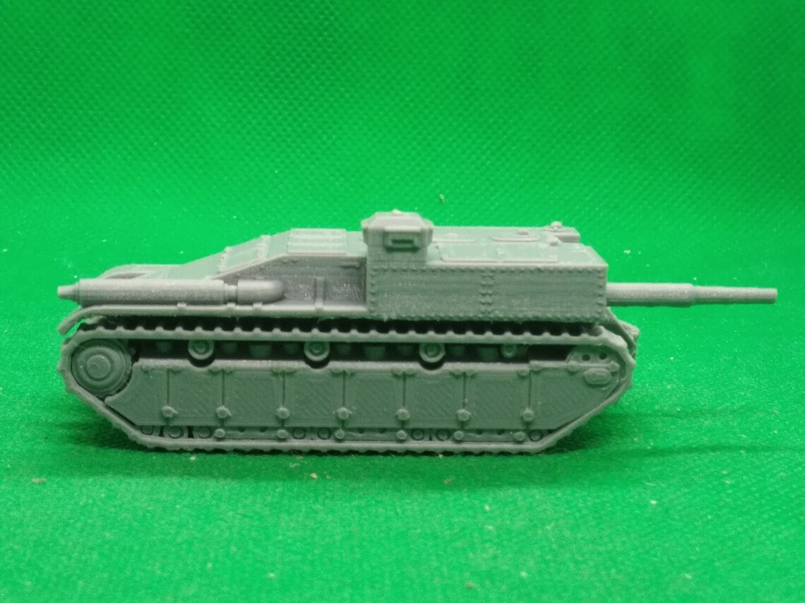 1/72 Scale French Renault ACL 135 Self Propelled Gun Prototype, Inter ...