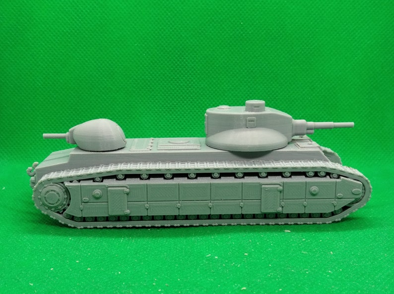 1/72 Scale French AMX Tracteur C 1939 Super-heavy Tank - Etsy