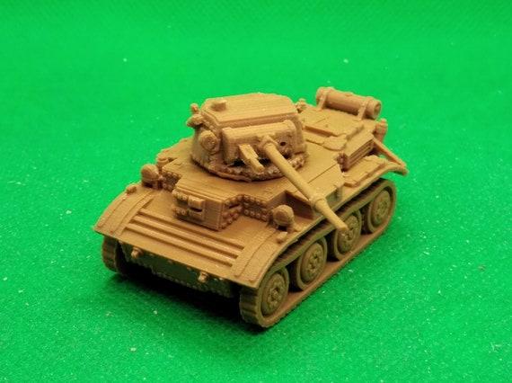 1/72 Scale British Light Tank Mk VII Tetrarch With Littlejohn - Etsy
