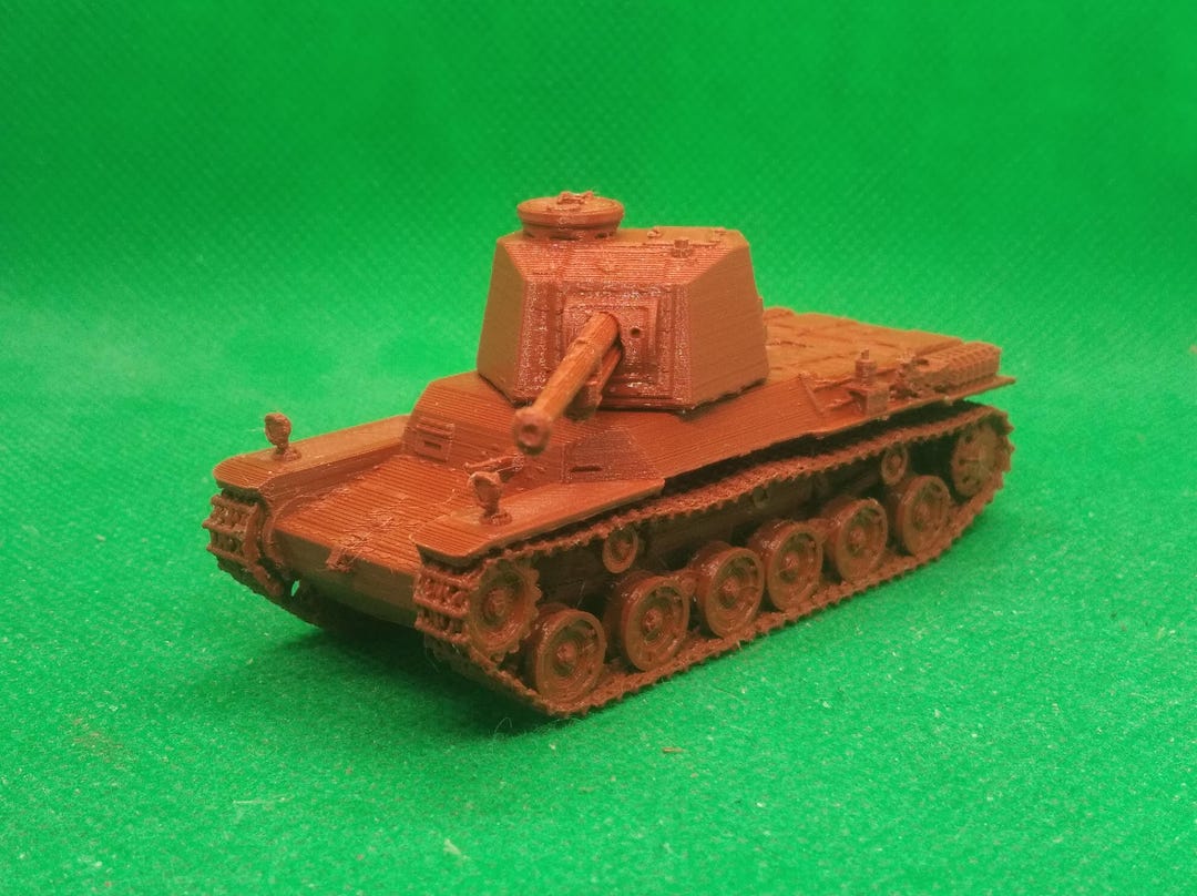 1/72 Scale Japanese Type 3 Chi-nu Medium Tank, World War Two, WW 2, 3D ...