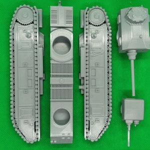 1/72 Scale French FCM F1 Super-heavy Tank Project, World War Two, WW2 ...